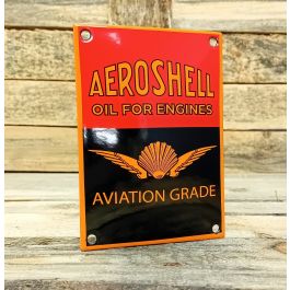 Aeroshell Aviation Grade - emaljskyltar